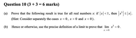 Solved Question 10336 Marks A Prove That The