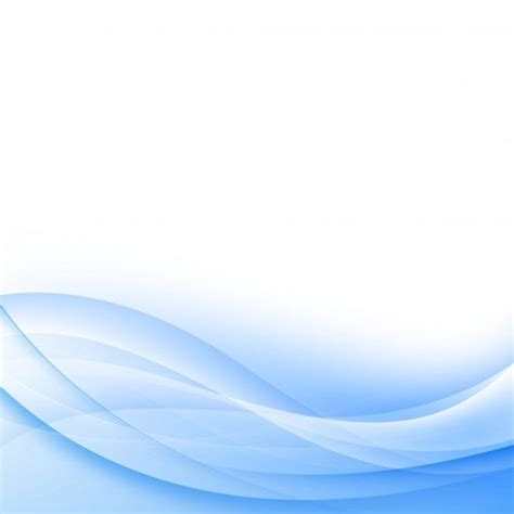 Design De Fond De Fond Vague Bleu Et Blanc Vecteur Premium
