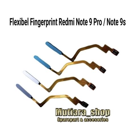 Jual Flexibel Fingerprint Xiaomi Redmi Note 9 Pro Finger Print Sidik Jari Redmi Note 9 Pro