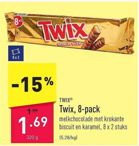 Twix 8pack Promotie Bij Aldi