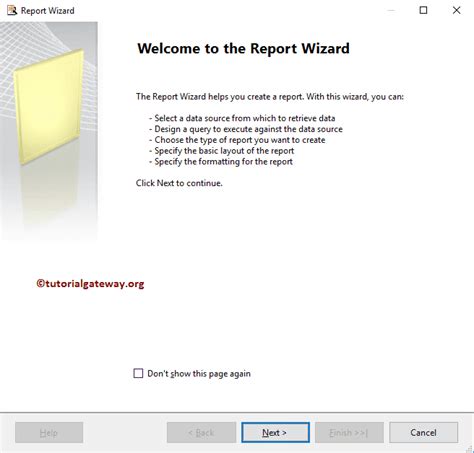 Create A New SSRS Report Basic Report