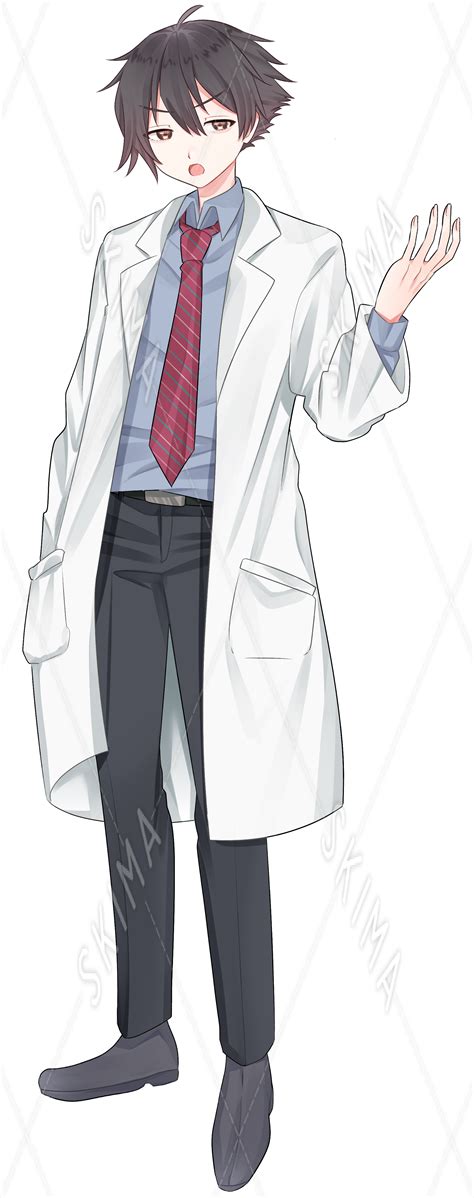 白衣の男性【表情5種】 Skima（スキマ）