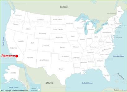 Pomona Map California U S Discover Pomona With Detailed Maps