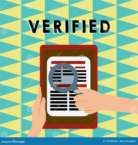 Writing Note Showing Verified Business Photo Showcasing Make Sure Or Demonstrate Something Is