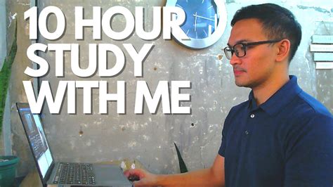 10 Hour Study With Me Background Noise No Breaks No Music Youtube