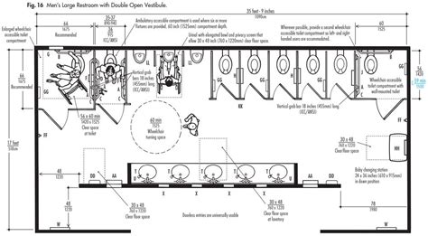 Large Public Restrooms Ada Guidelines Toilet Plan Public Restroom
