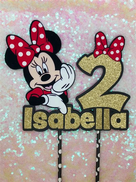 Minnie Mouse Cake Topper Centerpiece Etsy Artofit
