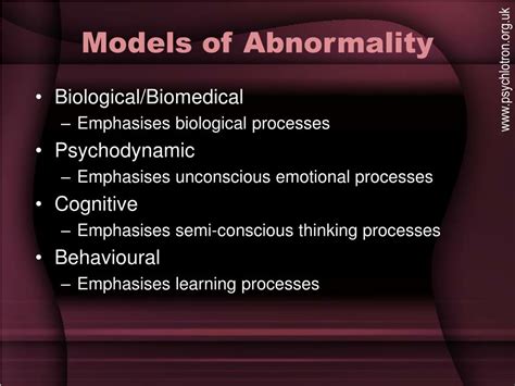 Ppt Models Of Abnormality Powerpoint Presentation Free Download Id