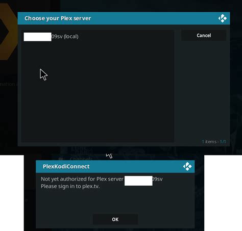 Not Yet Authorized For Plex Server · Issue 472 · Croneterplexkodiconnect · Github