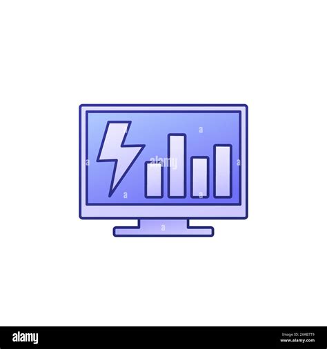 Electric Consumption Icon With Outline Stock Vector Image And Art Alamy