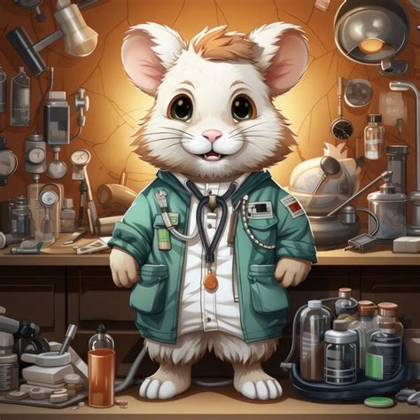 A Mouse In A Lab Captured Beautifully Premium AI Generated Image