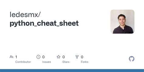 Pythoncheatsheetsetspy At Main · Ledesmxpythoncheatsheet · Github