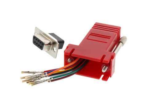 Modular Adapter Kit DB Female To RJ Red At Cables N More