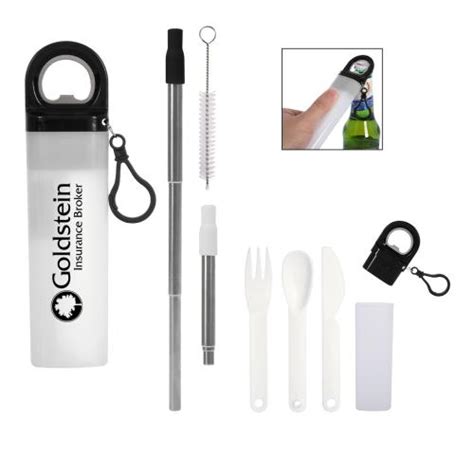 Travelmate Reusable Straw Kit Blackblue 1395 2370blk