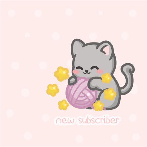 Animated Twitch Alert New Subscriber Twitch Animation Kitty