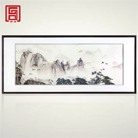 苏绣双面绣 刺绣屏风隔断 苏绣装饰画 娇古苏绣定制 娇古苏绣