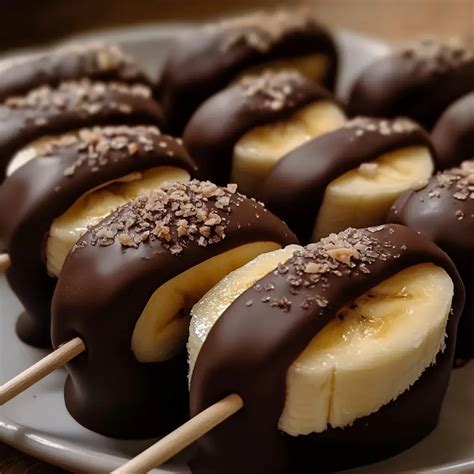 Chocolate Covered Banana Slices Little Mama Cooks