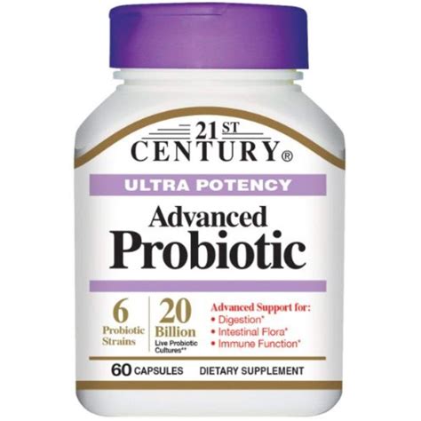 21st Century Ultra Potency Advanced Probiotic Capsules 60 Ea Pack Of 4