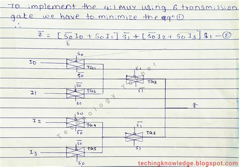 4 1 Multiplexer Using Transmission Gate Logic And Pass Transistor Logic
