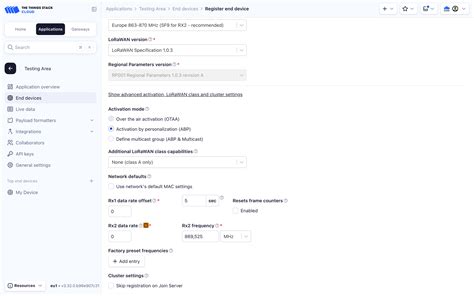 Activation By Personalization Abp The Things Stack For Lorawan