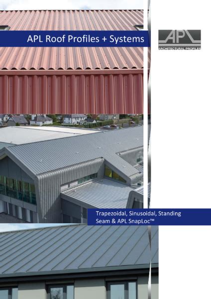 APL Roof Systems System Brochure Architectural Profiles Ltd NBS Source