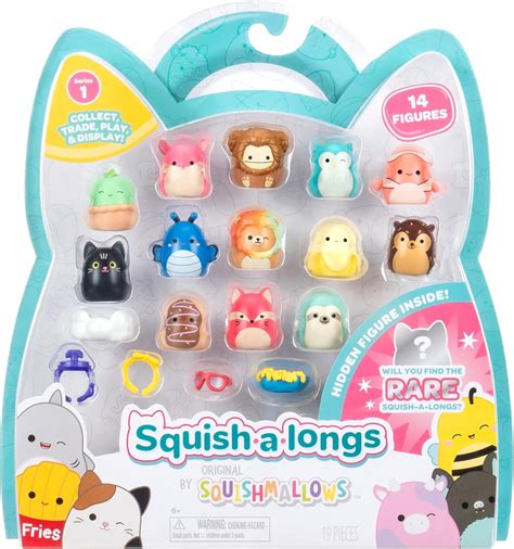 squish a longs 14 pack series 1 14 1” mini squish with 4 accessories ring