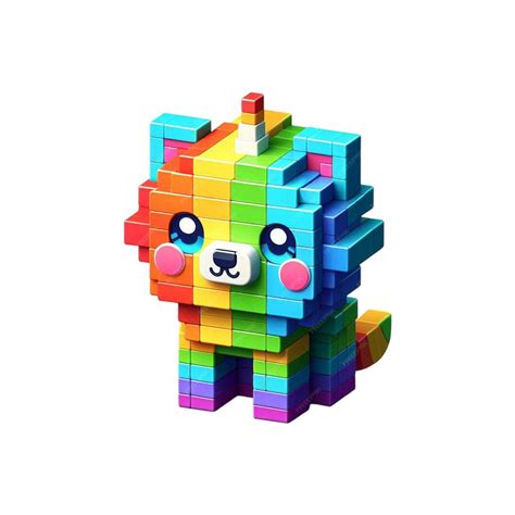 A Colorful Lego Cube Made By Legos Premium Ai Generated Image