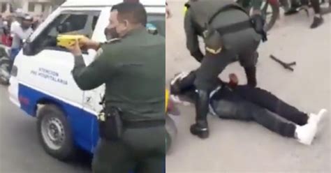 Con Una Descarga Eléctrica Policías Evitan Que Un Hombre Apuñale A Una