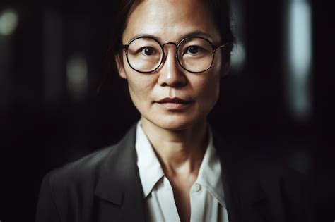 Premium Ai Image Ai Generated Image Successful Asian Middle Aged