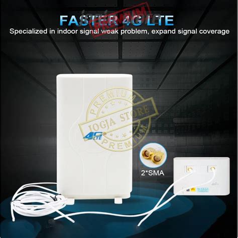 Jual Antena Modem WiFi Eksternal 4G LTE 88dBi 2 SMA Connector 700 2600mhz Indonesia Shopee