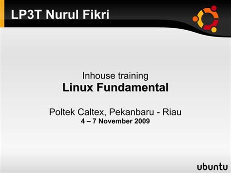 Sistem Kerja Linux Arsitektur Ds Pptx