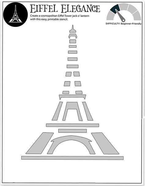 Stencil Pictures Of The Eiffel Tower Printable Printable Stencils