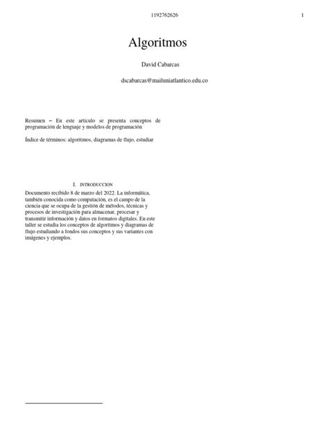 Algoritmos Pdf Objeto Informática Algoritmos