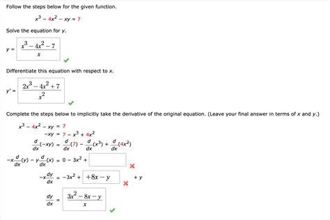 Solved Follow The Steps Below For The Given Function Chegg