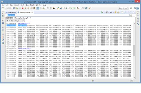 ccs msp432p401r bpsk modulation and demodulation sample code not