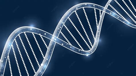 Abstract Light Effect Helical Dna Molecular Structure Horizontal Blue