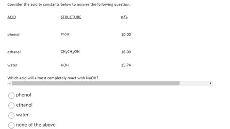 Answered Consider The Acidity Constants Below To Bartleby