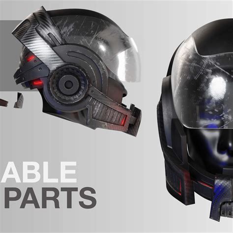 Mass Effect N7 Helmet Shepard 3d Model 3d Model 3d Printable Cgtrader