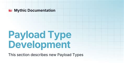 payload type development mythic documentation