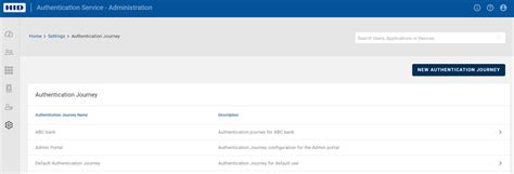 Creating New Authentication Journey
