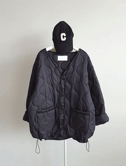 위드마리 남녀공용 빅사이즈 오버핏 깔깔이 누빔 퀼팅 경량 패딩 점퍼