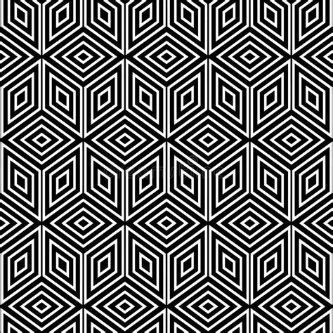 Nested Squares And Stacked Cubes Vector Pattern Design Stock Vector