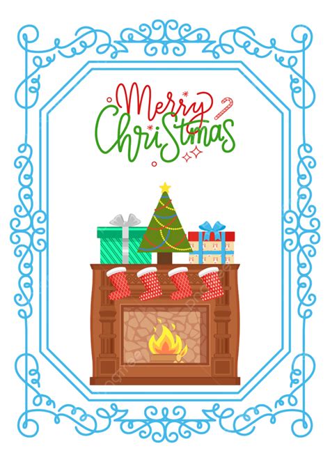 메리 크리스마스 벽난로 내화 벽돌 새로운 년 벡터 Png 일러스트 및 벡터 에 대한 무료 다운로드 Pngtree