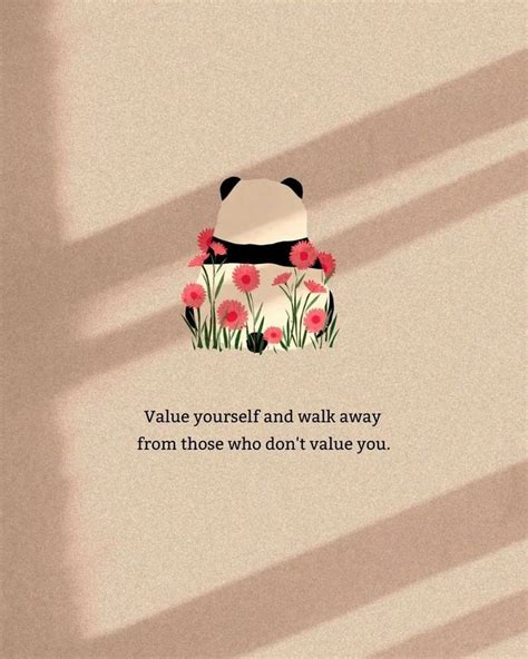 Cute Panda Bear With Inspirational Quote