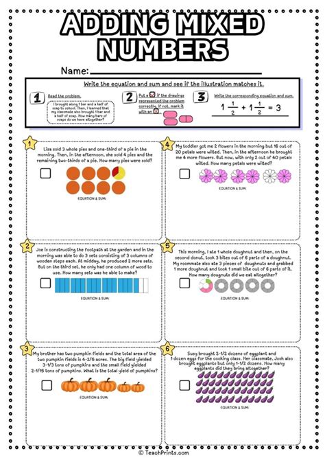 Free Adding Mixed Numbers Worksheets Teach Prints Free Adding Mixed Numbers Worksheets Teach Prints