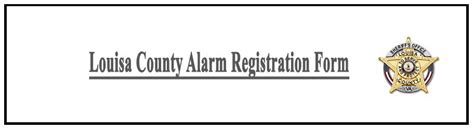 Form Center • Alarm Registration Form