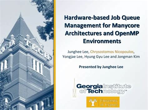 Ppt Hardware Based Job Queue Management For Manycore Architectures And Openmp Environments