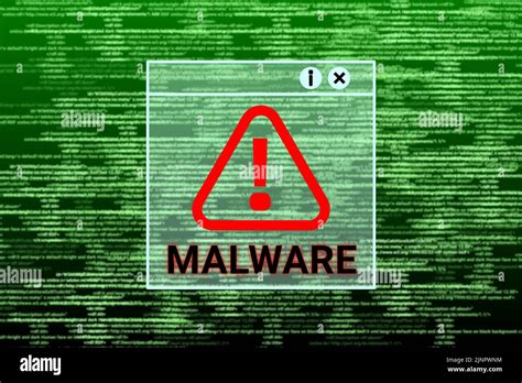 Cyber Crime Online Hacking Warning And Fraud Background With Blur Digital Code And Cyber Crime