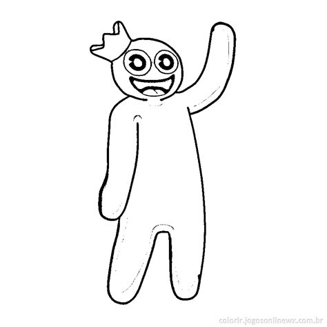 Rainbow Friends Blue Para Colorir Artofit