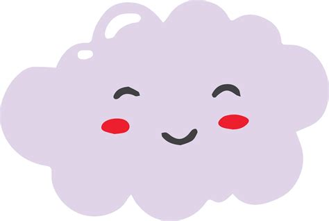 Hand Drawn Smiling Cloud Illustration 11383830 Vector Art At Vecteezy